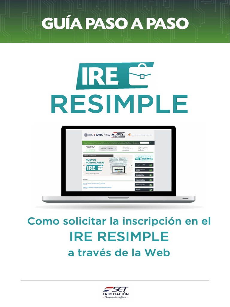 Inscripción en IRE RESIMPLE: Guía Paso a Paso | PDF | Archivo de ...