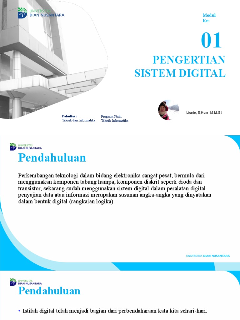 Minggu 1 - Pengantar Sistem Digital - Pengertian Sistem Digital | PDF