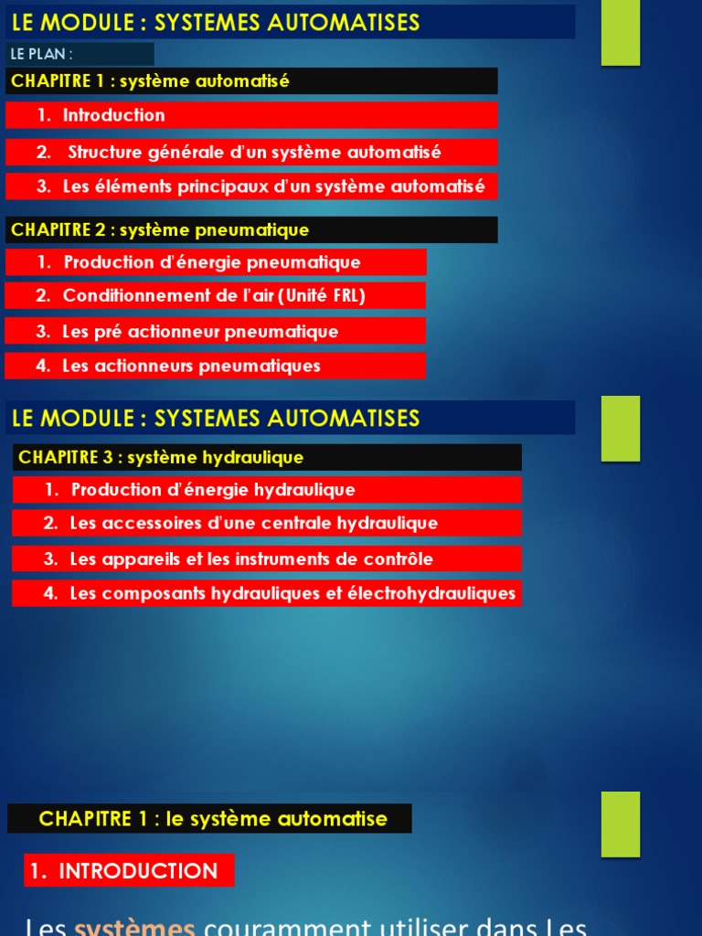 Systemes Automatises Part 1 | PDF