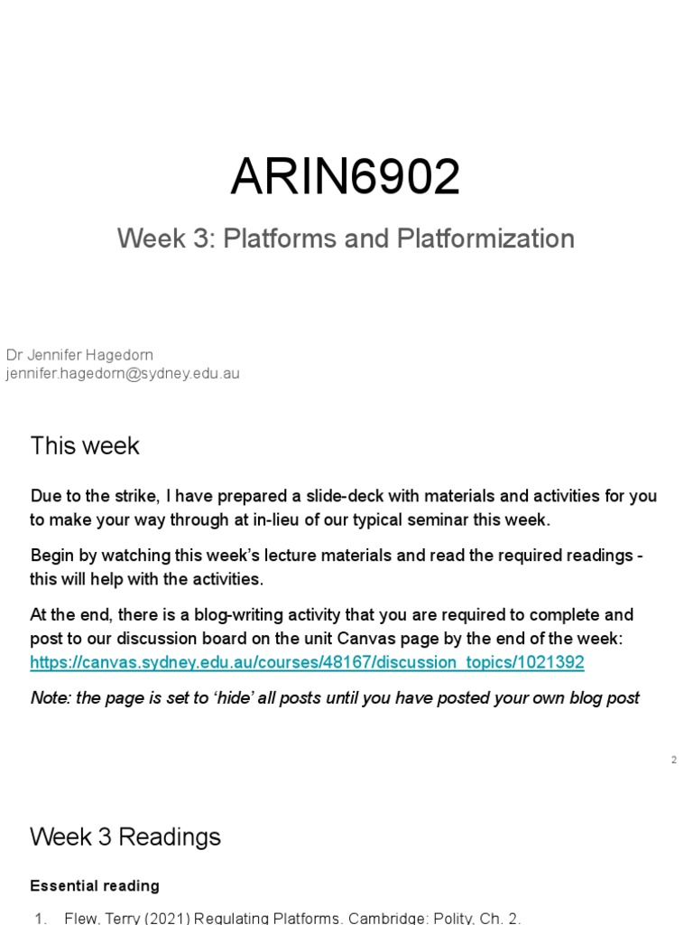 ARIN6902 W3 Jenni | PDF | Privacy