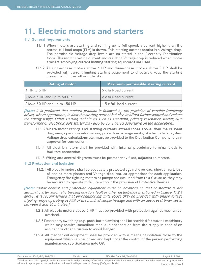 RSB 2020 ADDC Regulation | PDF | Electric Motor | Equipment