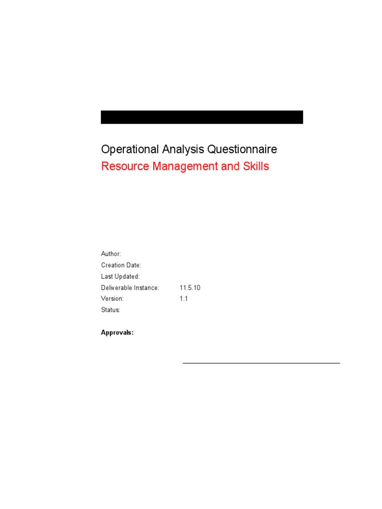 Questionnaire RMS | PDF