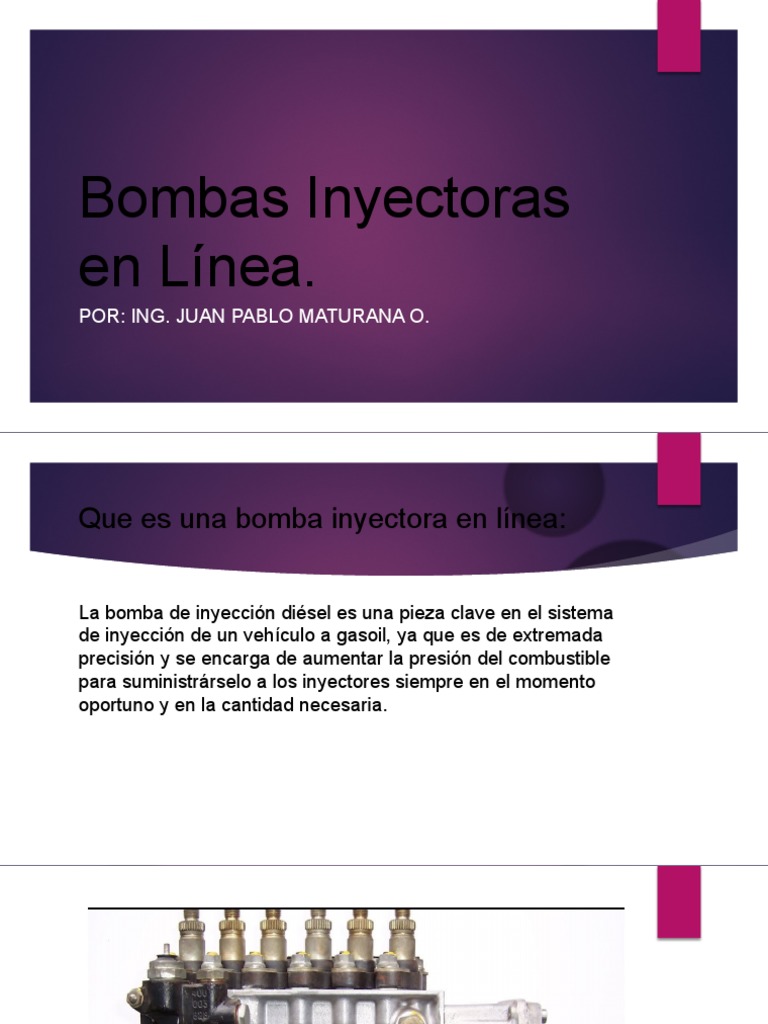 Bombas Inyectoras Diésel: Guía Completa | PDF
