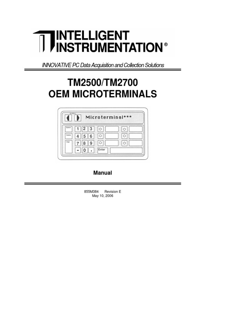 TM2500-2700 Manual PDF | PDF | Computer Terminal | Computer Data