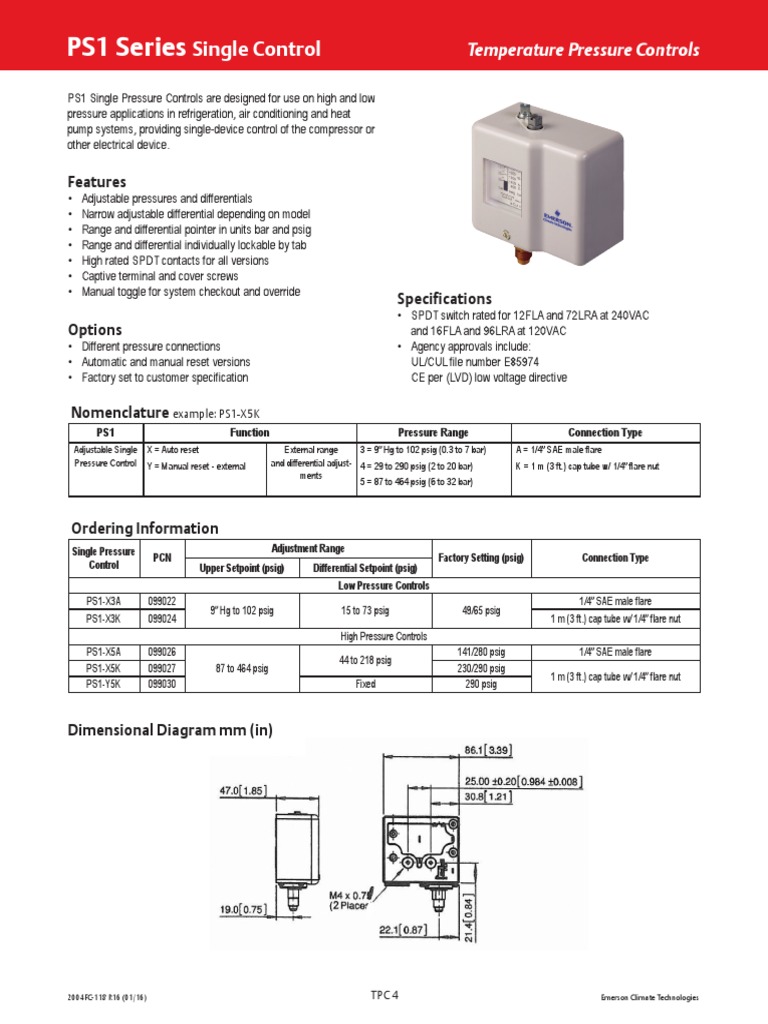 ps1 Series Single Control en 4858322 | PDF | Switch | Electrical Engineering