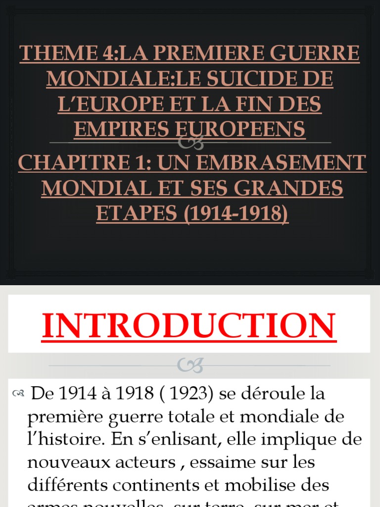 Origines et phases de la WWI | PDF | Première guerre mondiale | Serbie