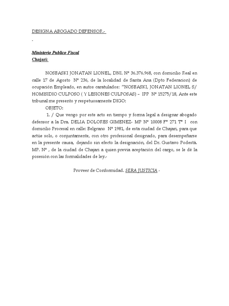 Nosbaski Revoca Poder | PDF