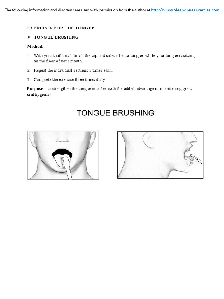 Orofacial Exercises | PDF | Mouth | Tongue
