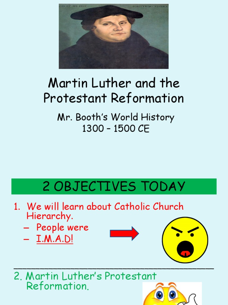 Martin Luther and The Protestant Reformation Powerpoint | PDF ...