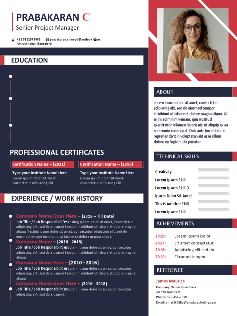 Senior Project Manager Resume | PDF