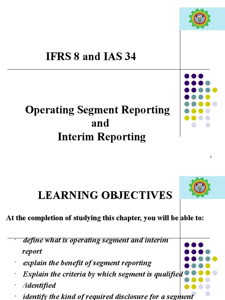 Ifrs 8 and Ias 34-Operating Segments & Interim Reporting | PDF ...