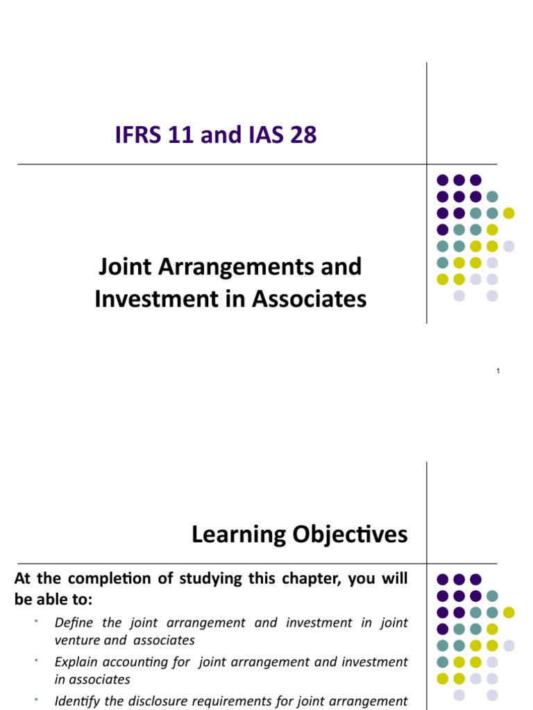 Ifrs 11 & Ias 28 Joint Arrangement & Iinvestment in Associates | PDF