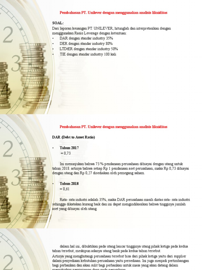 Pembahasan Latihan Rasio Leverage | PDF | Karier & Perkembangan | Bisnis