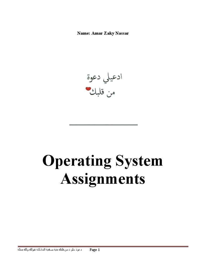 OS Assignments | PDF | Thread (Computing) | Operating System OS Assignments | PDF | Thread (Computing) | Operating System