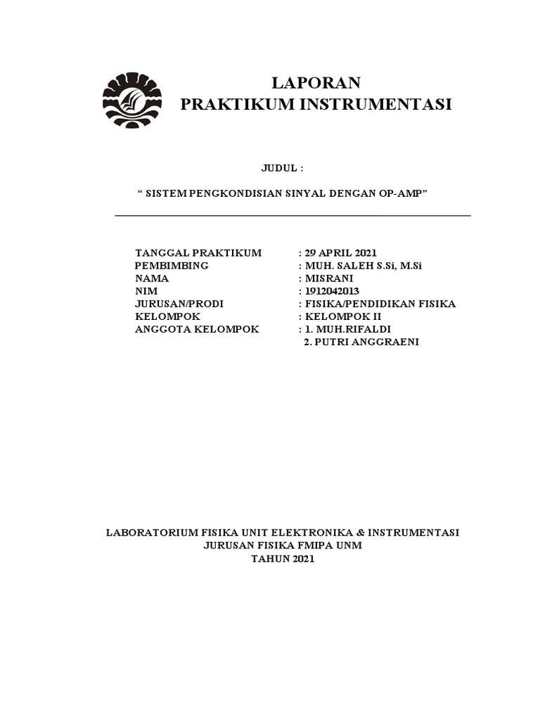 Laporan Instrumentasi Unit 5 | PDF