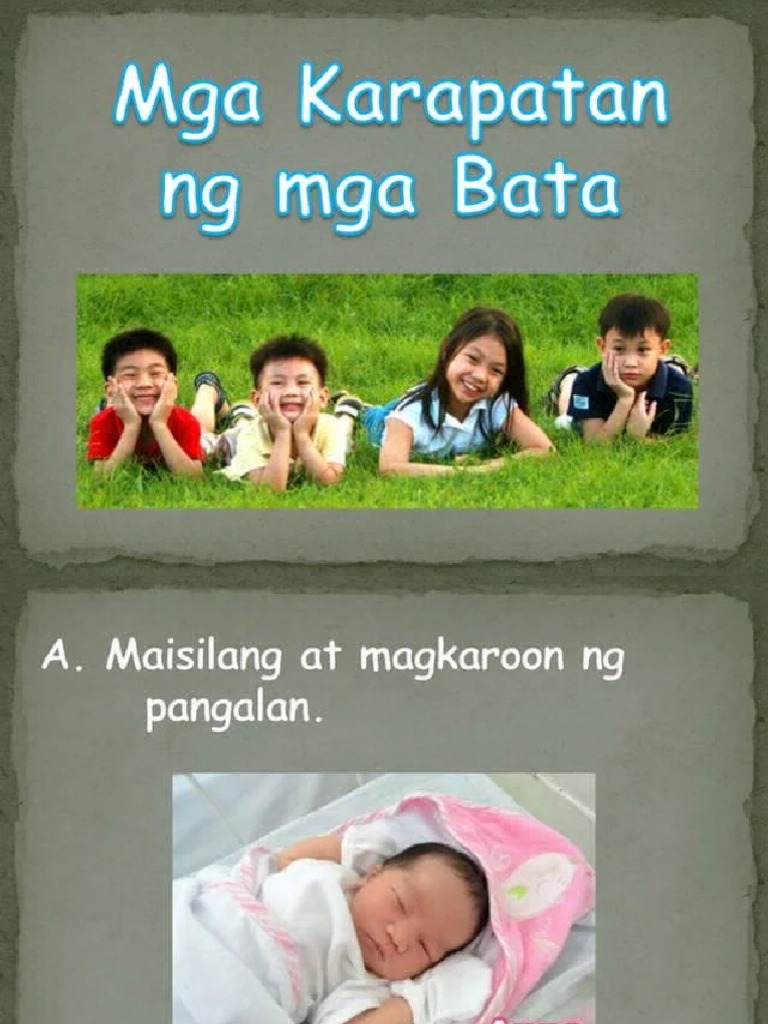 Bata Mga Karapatan | PDF