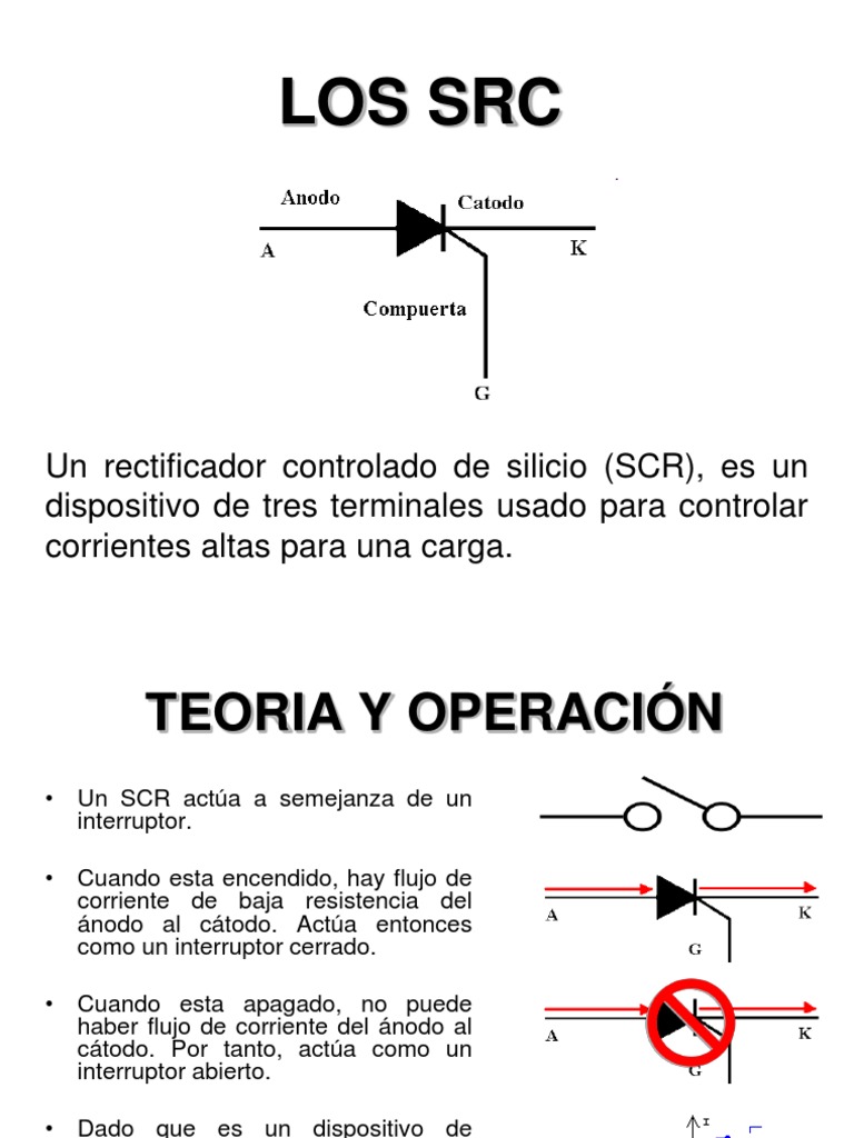 SCR y Triac. Circuitos | PDF | Corriente eléctrica | voltaje