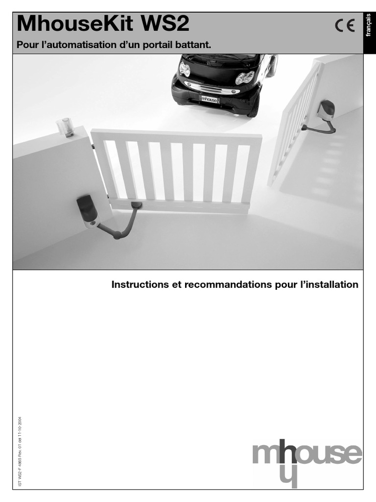 Installation Automatisme Portail WS2 | PDF | Perceuse | Biens manufacturés