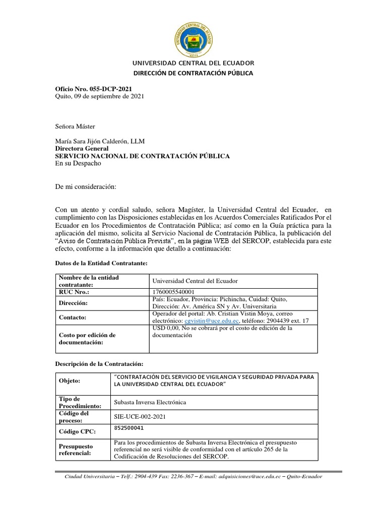 Oficio Sercop Vigilancia-Signed | PDF