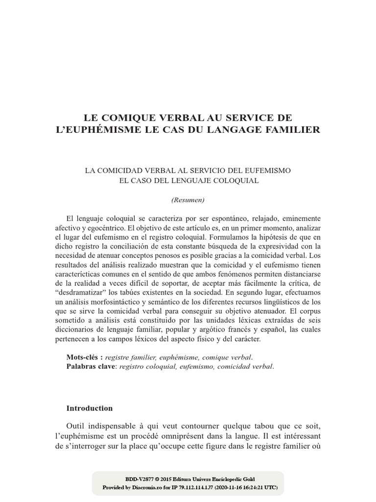 Konowska, Le Comique Verbal | PDF | Lingüística | Comunicación humana