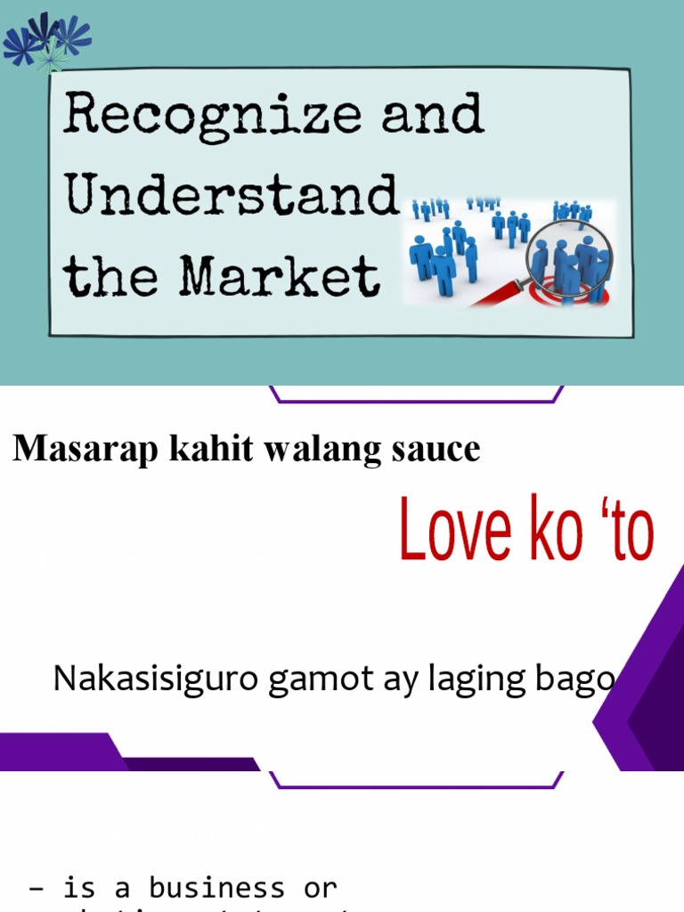 Recognize and Understand The Market | PDF