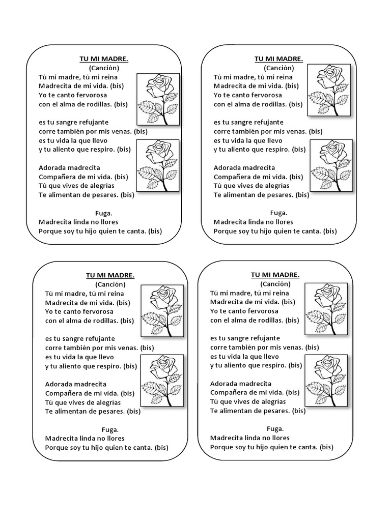 Cancion A Mamá Pdf