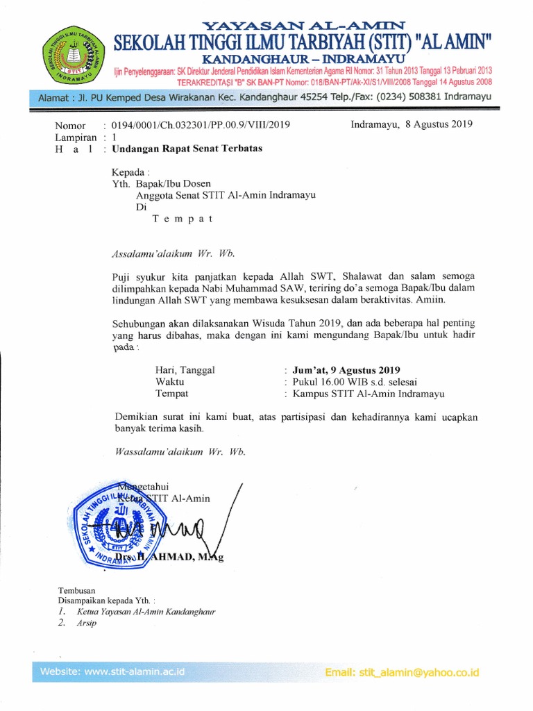 Undangan Senat | PDF