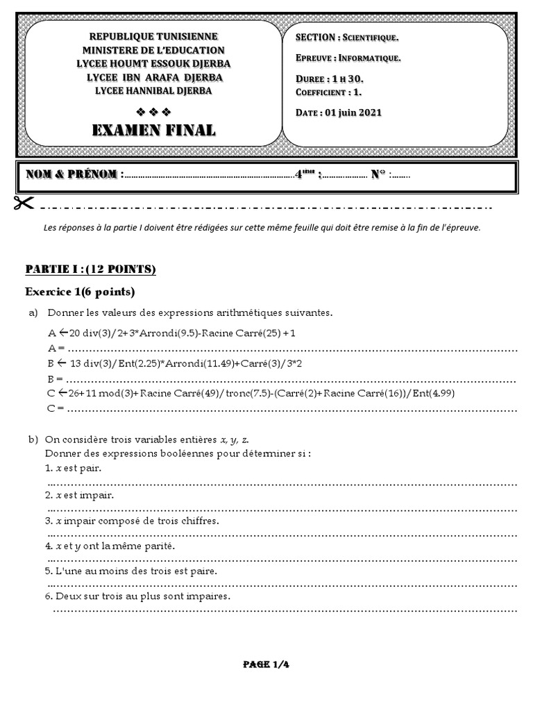 ds2 - Final - PDF Version 1 PDF | PDF | Mathématiques