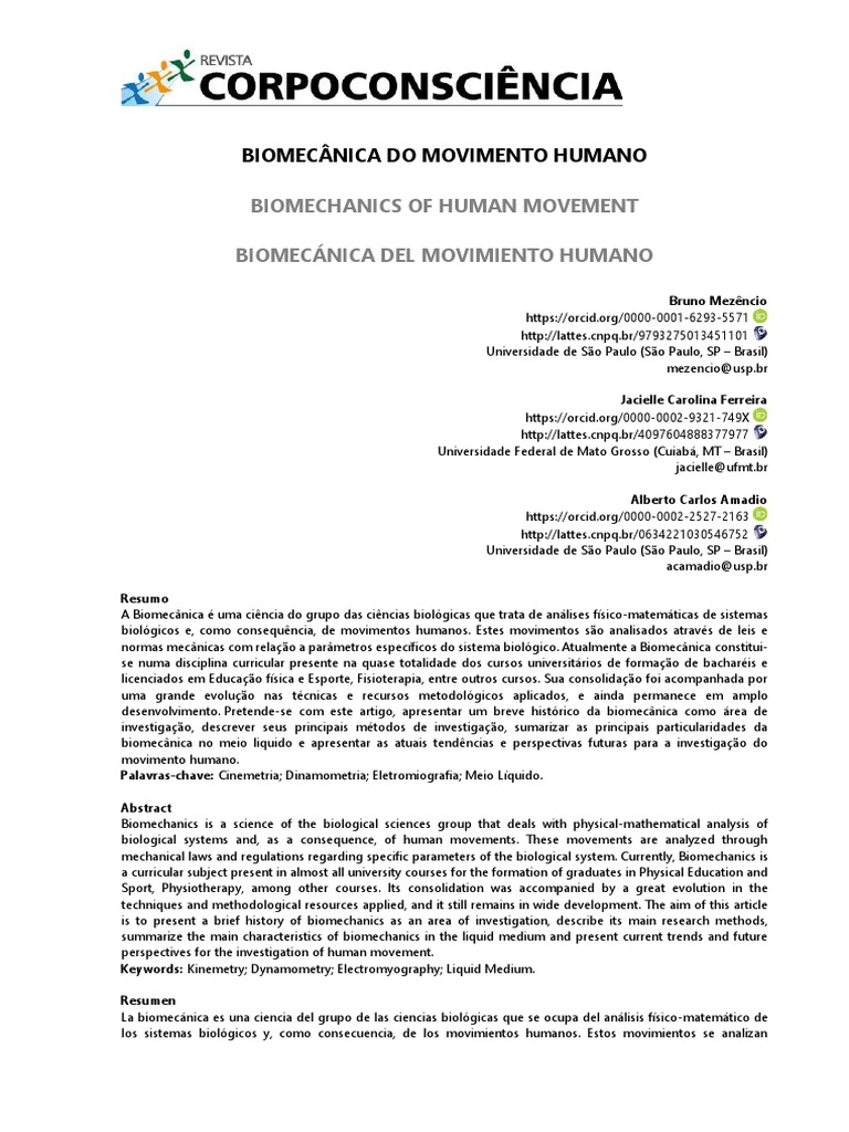 Biomecanica Do Movimento