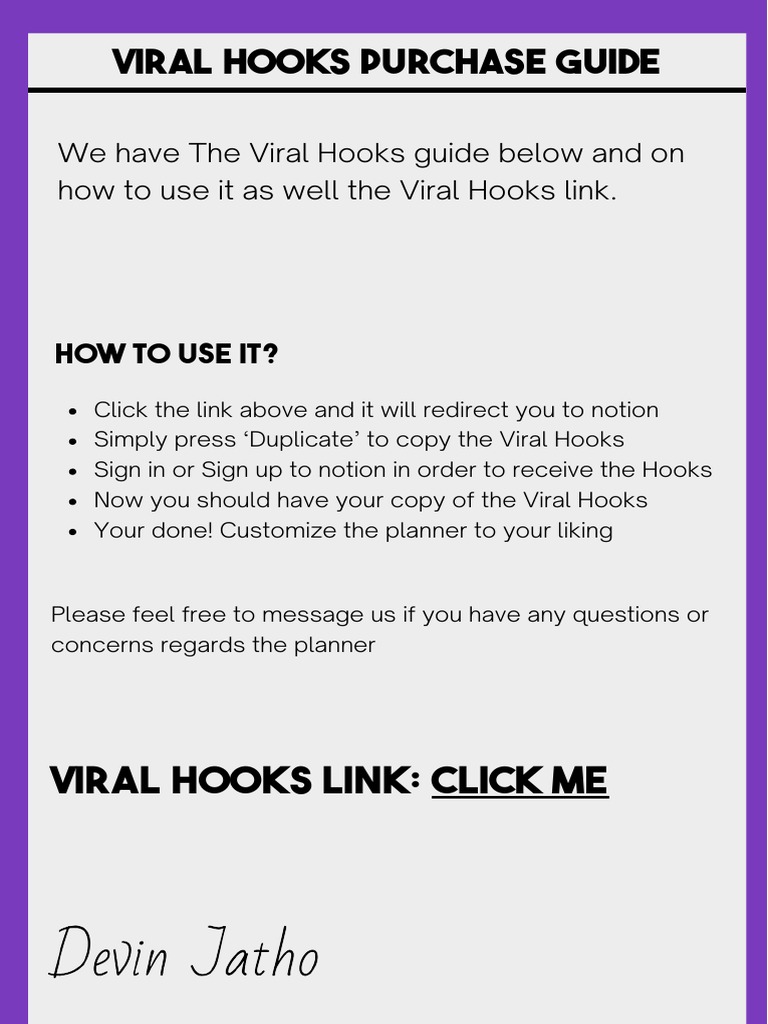 Viral Hook Template | PDF