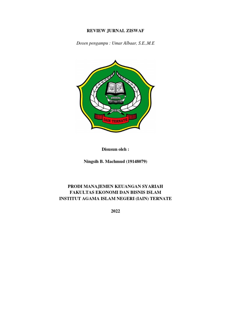 Review Jurnal ZISWAF | PDF