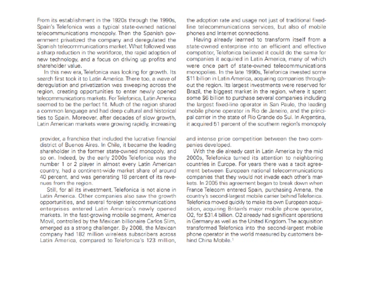 Telefonica Case Study | PDF