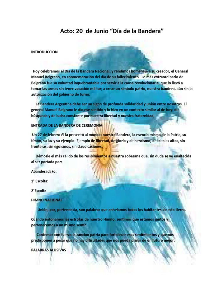 20 de Junio Dia de La Bandera | PDF