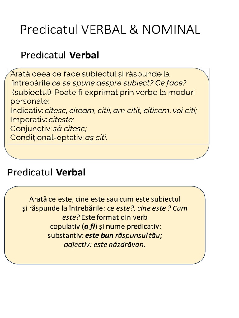 Predicat Verbal & Nominal PDF | PDF