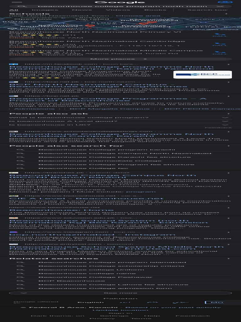 Beaconhouse College Program North Nazimabad - Google Search PDF ...