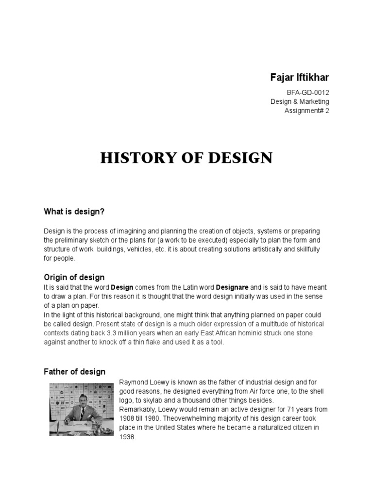 History of Design | PDF