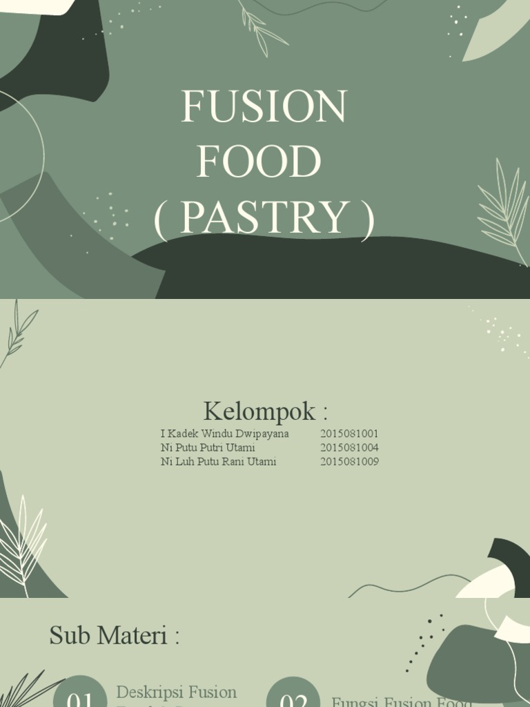 Contoh dan Tips Fusion Pastry | PDF