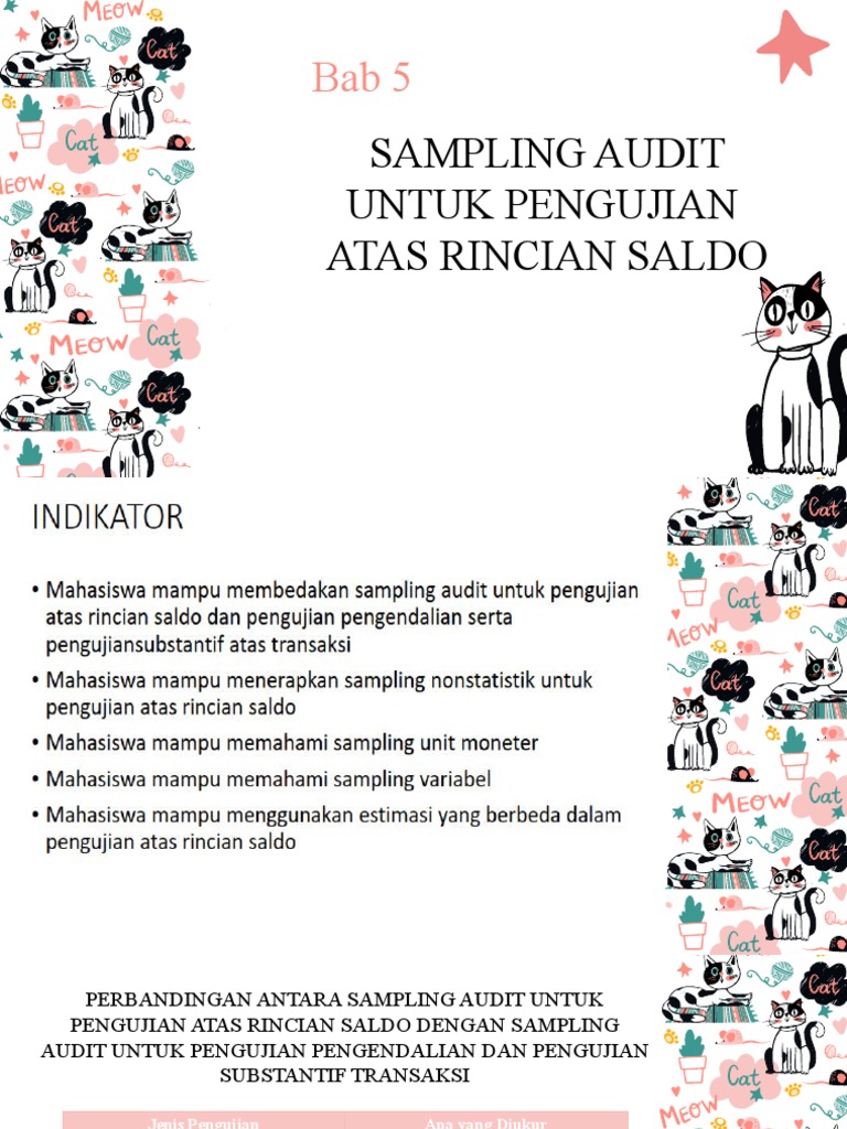 Pert 5 - Sampling Audit Untuk Pengujian Atas Rincian Saldo | PDF