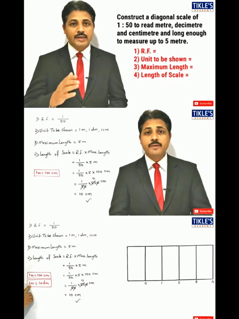 Diagonal Scale PDF | PDF | Length | Metrology