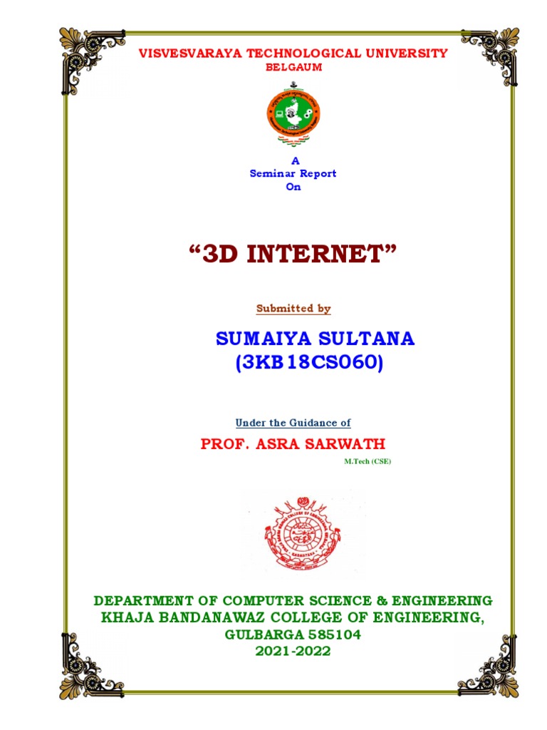3D Internet Final Report | PDF