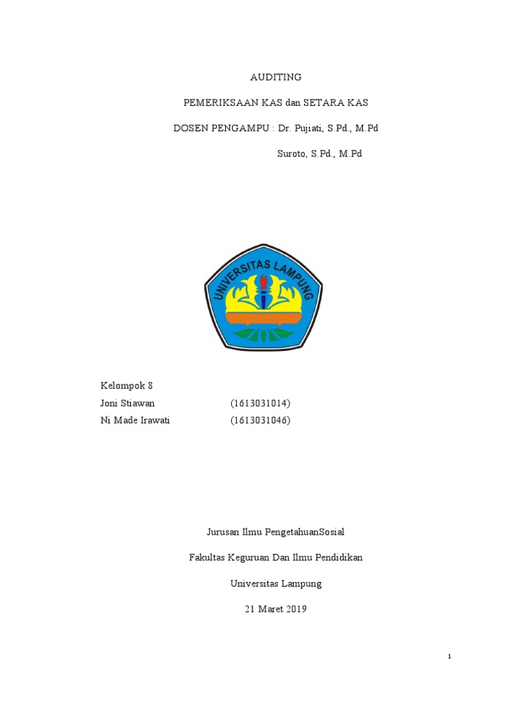 Pemeriksaan Kas Dan Setara-Kas | PDF