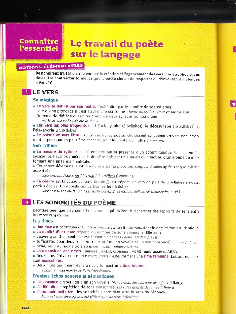 Versification Leçon PDF | PDF