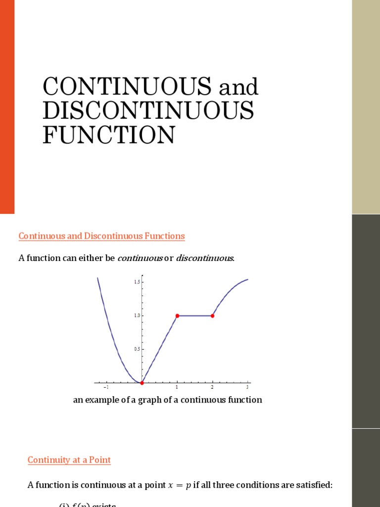 Lesson 4 Continuity and Derivative PDF | PDF | Derivative | Continuous ...
