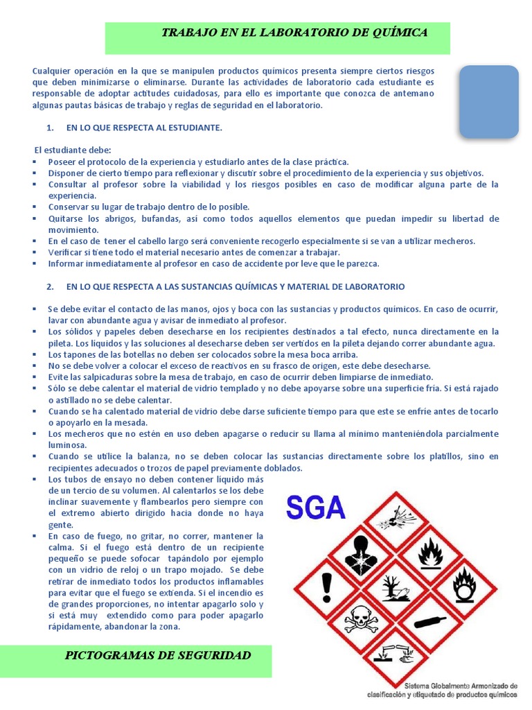 Ficha de Normas de Seguridad y Etiquetas de Los Productos Quimicos | PDF
