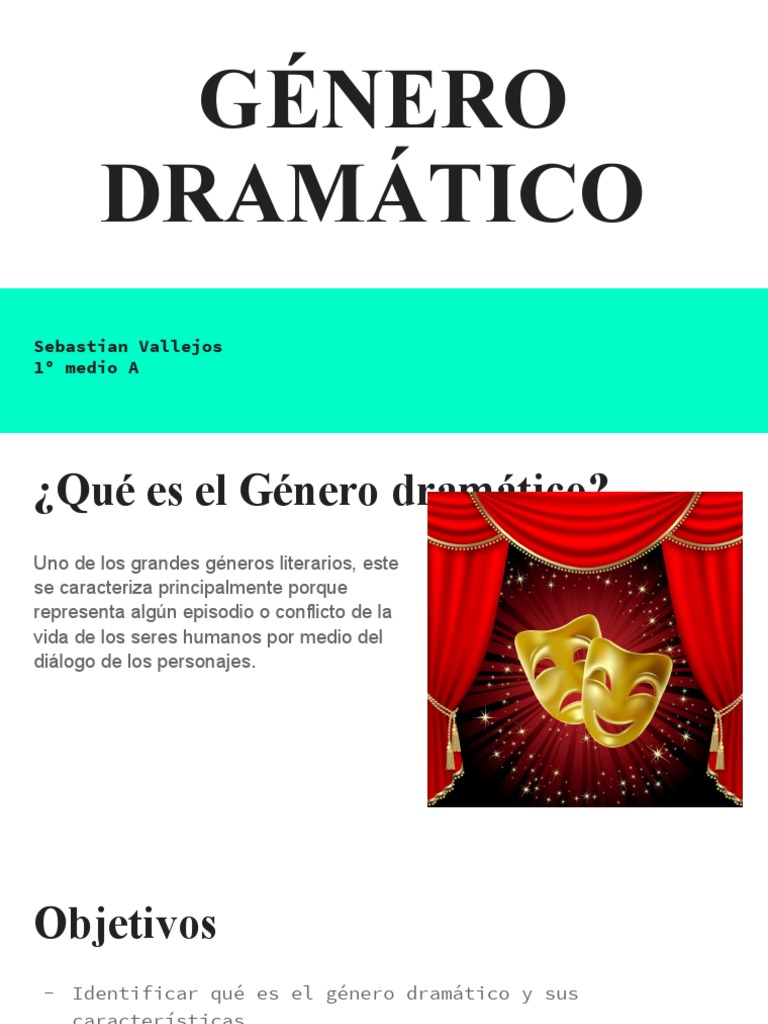 Género Dramático | PDF | Teatro | Monólogo