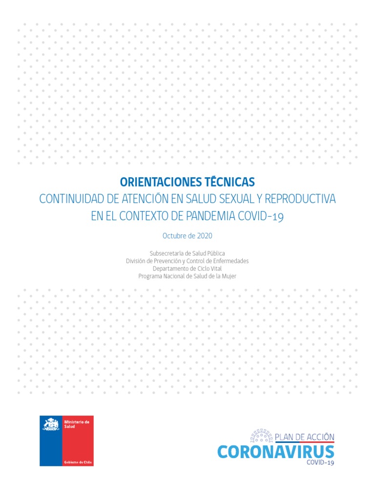 OT Continuidad de Atención en SSR-en-contexto-de-pandemia COVID19 PDF | PDF | Control de la ...