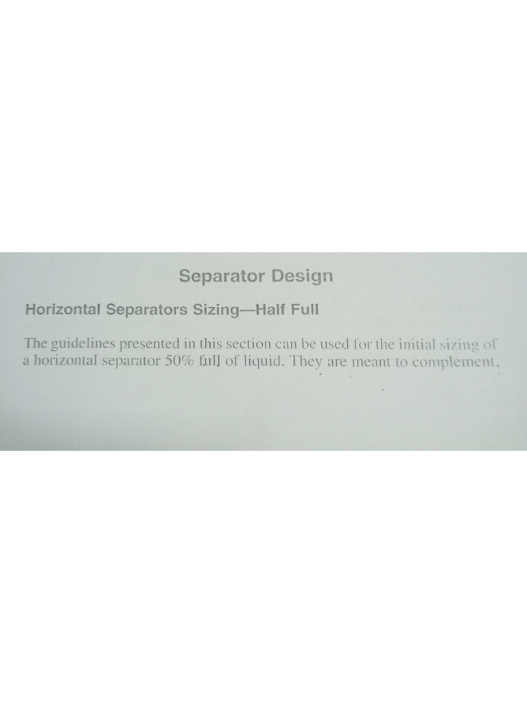 Horizontal Separator Design | PDF