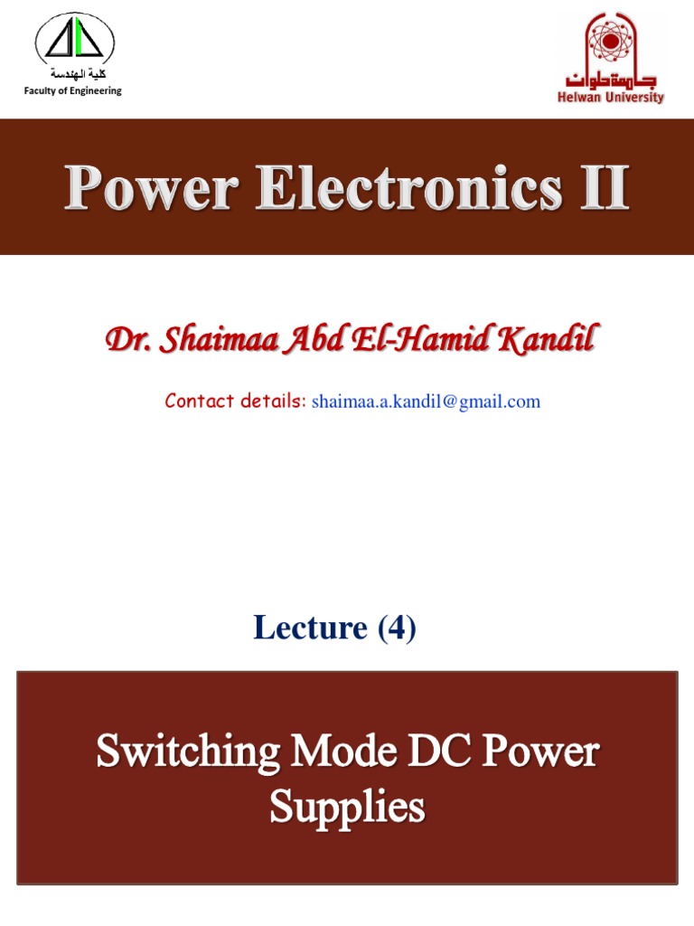 Lecture PDF | PDF | Power Electronics | Power Supply