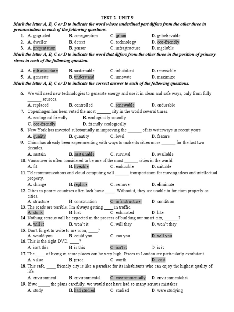 Keys Unit 9 Test 2 | PDF | Internet Of Things | Infrastructure
