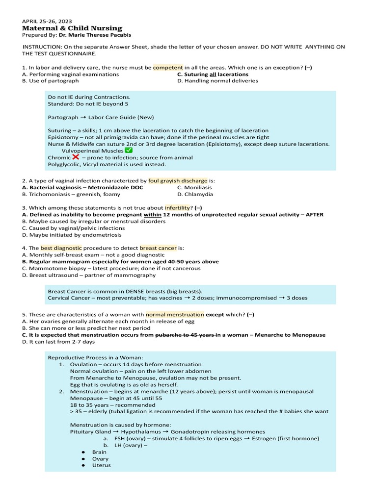 MCN (Icons) | PDF | Menstrual Cycle | Childbirth